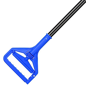 KeFanta 60 Inch Mop Handle Commercial Heavy Duty,Industrial Metal Mop Stick Replacement Quick Change,Wet Mop Head Replacement Holder for Floor Cleaning