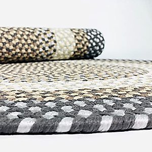 Colonial Mills Marin Braided Rug, 4x6, Gray