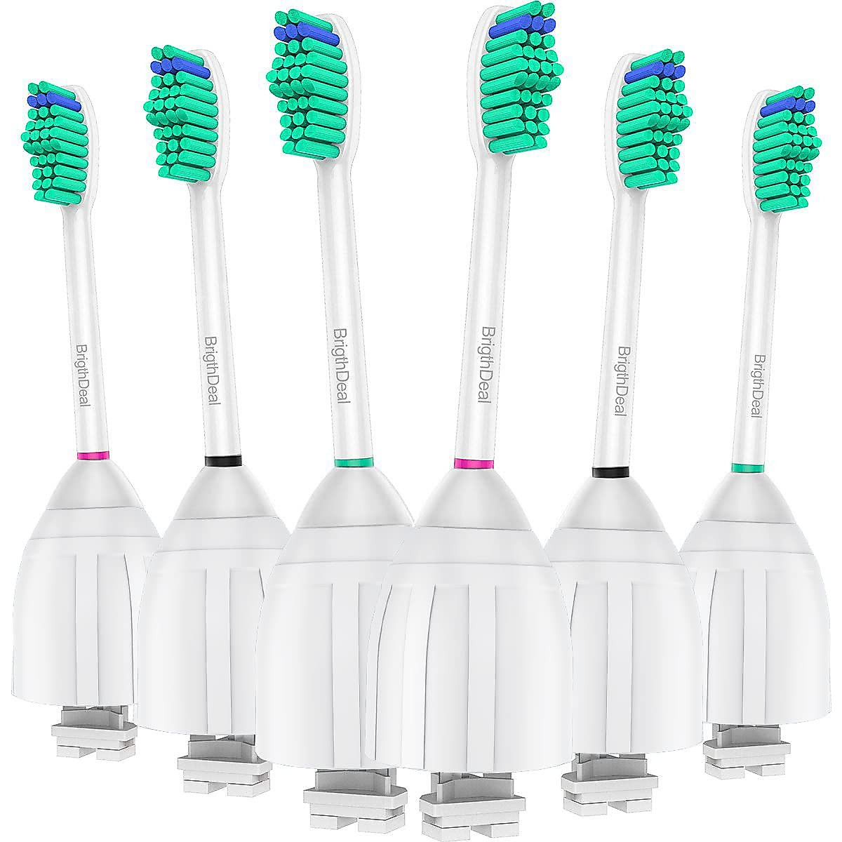Brightdeal Replacement Brush Heads Compatible with Philips Sonicare Toothbrush Essence Xtreme Elite and Advance HX7022/66, 6-Pack