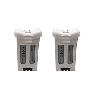 GzxLaY High-Performance Battery Backup 2PCS 3.7V 1000mAh Li-ion Battery for SJRC S20W T25 Four-axis Drone Spare Parts Remote Control Aircraft 903048 3.7Wh Battery-White 2pcs (Color : White 2pcs)