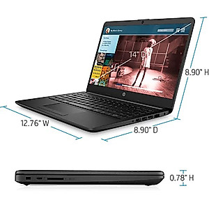 Newest HP 14 inch HD Display Laptop for Business or Student, AMD Ryzen 3 3250U, 8GB DDR4 RAM, 128GB SSD + 1TB HDD, WiFi, Bluetooth, HDMI, Windows 10