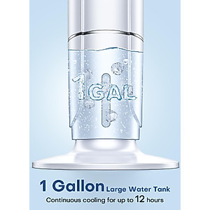 FANCOLE 43-INCH Evaporative Air Cooler, Portable Air Conditioners w/Cool Mode & 3 Speeds, 12H Timer for Auto-Off & Remote, 1 Gallon Water Tank, Wider Oscillating, Air Cooler for Room Bedroom Office