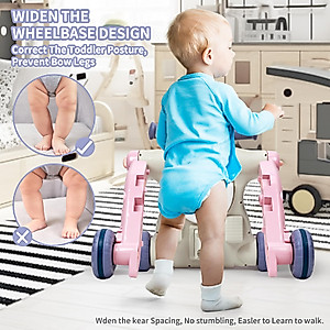 LemoHome Baby Walker,Baby Push Walker,Baby Sit-to-Stand Learning Walker,Could Assemble as Scooter,Motorbike,Detachable Panel,Activity Center,Musical Walking Toys for Infants