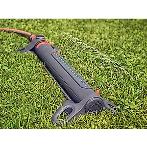 Gardena AquaZoom 18714 Fully Adjustable Oscillating Sprinkler, for Flexible, Leak Proof and Precise Watering, Up to 3800 sq. feet (350 sq. Meters), Made in Germany, 5 Year Warranty.
