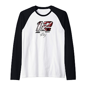 NASCAR - Ryan Blaney - Laser Raglan Baseball Tee