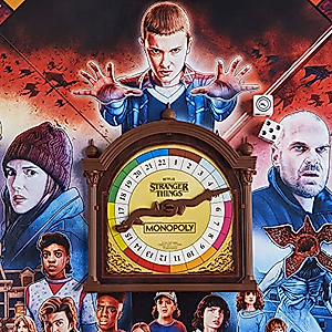 Monopoly: Netflix Stranger Things Edition Board Game for Adults and Teens Ages 14+, Game for 2-6 Players, Inspired by Stranger Things Season 4, Multicolor