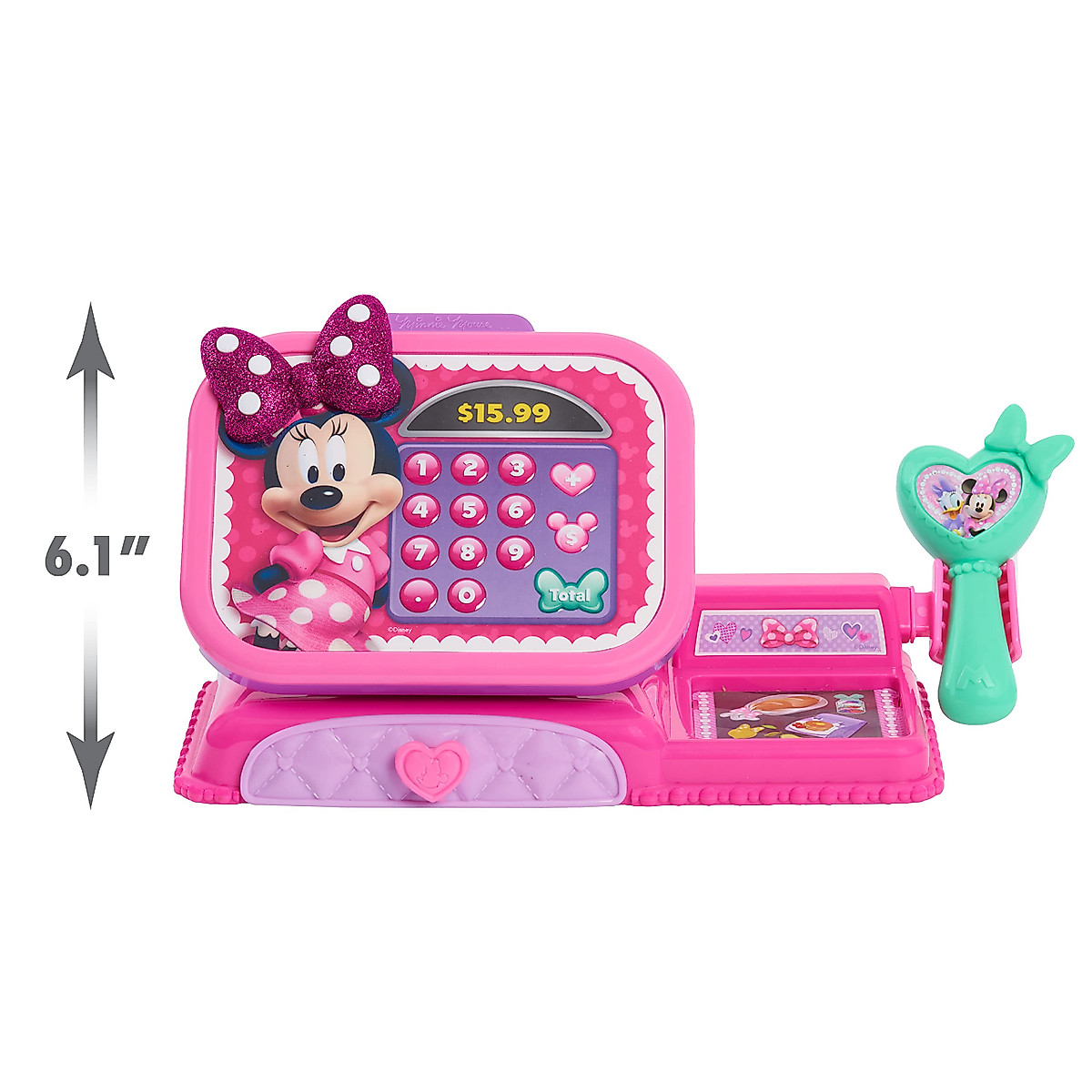 Disney Junior Minnie Mouse Bowtique Cash Register with Sounds, Dress Up and Pretend Play
