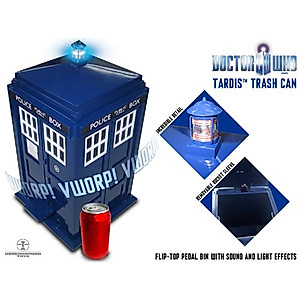 Doctor Who TARDIS Waste Basket with LED Lights & Sound