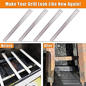 Hisencn Grill Replacement Parts - Heat Plates for Charbroil Performance 5 Burner Gas Grill 463448021 463450022 463451022 463455021 463449021 463458021, 2 Burner Gas Grill 463630021, Stainless Steel