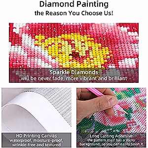 WHATWEARS Diamond Painting Kits 5D Cat Diamond Art Kit for Adults Mosaic Cat Book Gem Art Painting Kits with Crystal Rhinestone Paint with Diamond Dots for Home Wall Decor 11.8×15.7 inch