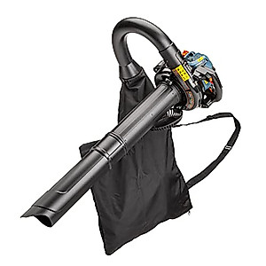 SENIX BLV4QL-M 31cc 4-Cycle Gas Powered Leaf Blower with Vac Kit, Blue