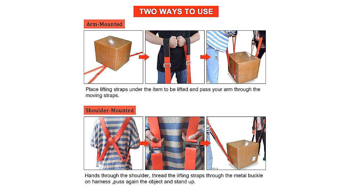 Lifting Straps Kit for Easy Home Moving