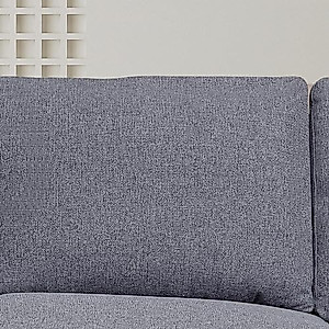 U Shaped Convertible Sectional Sofa with Double Chaise and Pull Out Bed , Fabric Upholstered Reversible Corner Couch Sleeper Sofabed w/ Storage , 5 Seater Sofacama with Throw Pillows for Living Room