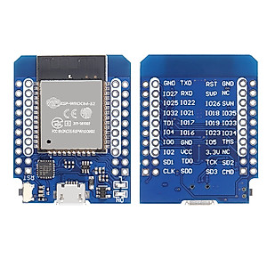 ACEIRMC D1 Mini NodeMCU ESP32 ESP-WROOM-32 WLAN WiFi Bluetooth IoT Development Board 5V Compatible for Arduino (3pcs)