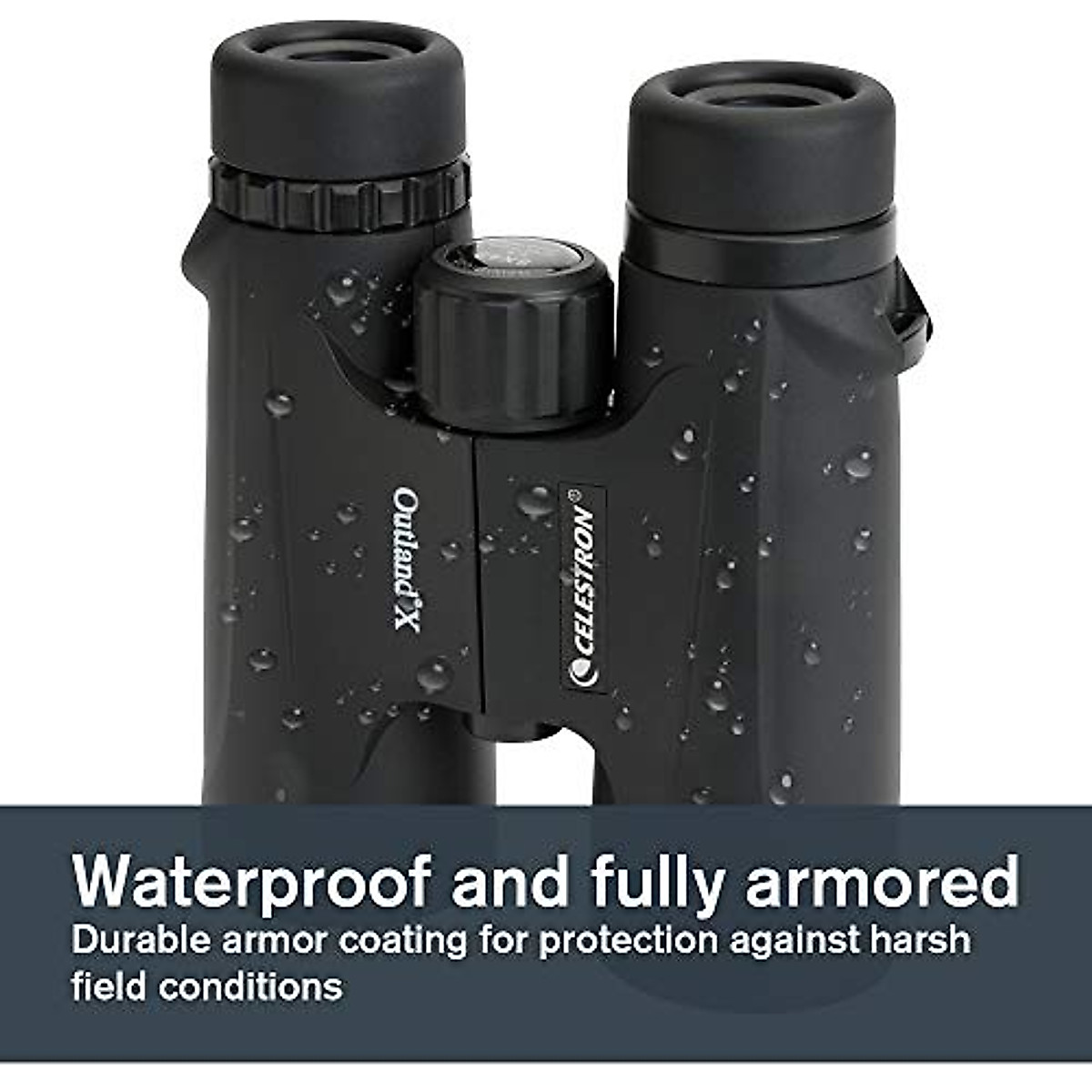 Celestron – Outland X 8x42 Binoculars – Waterproof & Fogproof – Binoculars for Adults – Multi-Coated Optics and BaK-4 Prisms – Protective Rubber Armoring