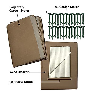 Lazy Crazy Garden - Grow Vegetables & Fruits On Your Lawn - 12x3 FT Biodegradable Garden Bed Soil