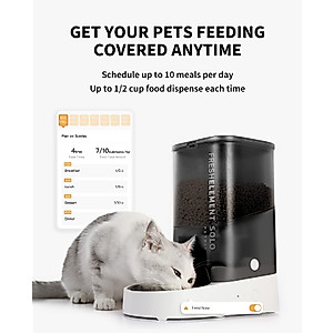 PETKIT Automatic Cat Feeder, Wi-Fi Enabled Smart Pet Feeder for Cats and Dogs, Auto Food Dispenser with Portion Control, Compatible for Freeze-Dried Pet Food, Stainless Steel Bowl…