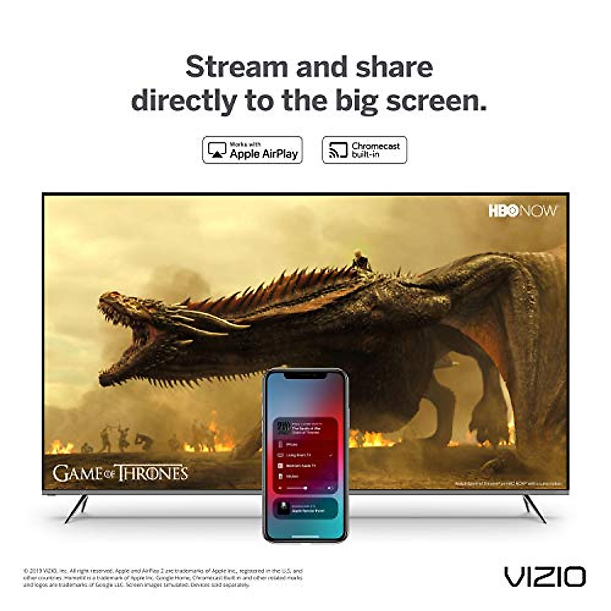 VIZIO 32-inch D-Series - Full HD 1080p Smart TV with Apple AirPlay and Chromecast Built-in, Screen Mirroring for Second Screens, & 150+ Free Streaming Channels (D32f-G1, 2020)