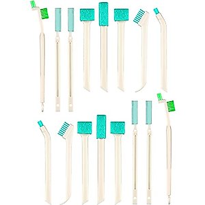 16 Pcs Small Household Cleaning Brushes Deep Detail Crevice Cleaner Brush Set Crevice Cleaning Tool 8 in 1 Detail Cleaning Brush Bottle Cap Brush for Small Holes Corner Space Keyboard Bottle Tile
