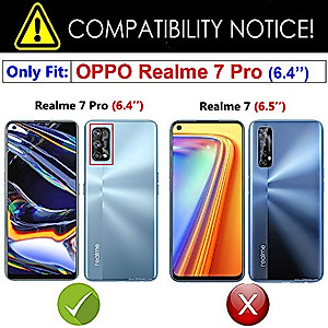 None/Brand Realme 7 Pro Case, Realme 7 Pro Hybrid Case, Dual Layer Protection Shockproof Cover Hybrid Rugged Case with Kickstand for Realme 7 Pro, Blue