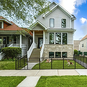 YITAHOME Garden Fence Outdoor Animal Barrier Fence Dog Fences for The Yard Metal Fence Border for Patio/Lawn (8Pcs 32inch)