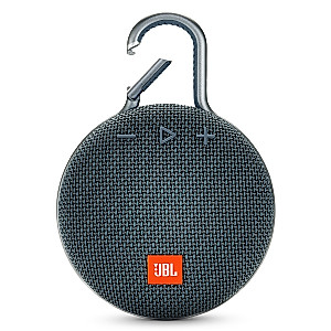 JBL Clip 3, Blue - Waterproof, Durable & Portable Bluetooth Speaker - Up to 10 Hours of Play - Includes Noise-Cancelling Speakerphone & Wireless Streaming