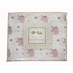 Sleeping Partners Kids 3PC Twin Size Sheet Set, Ombre Unicorn