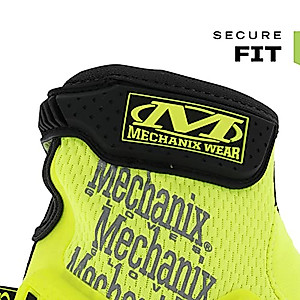 Mechanix Wear: Hi-Viz M-Pact Work Gloves (Medium, Fluorescent Yellow)