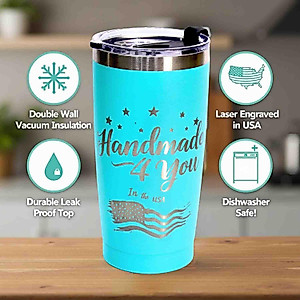 Made4You, 'I'm Not Single I Have a Dog', Laser Engraved Stainless Steel Tumbler, 20 Oz., Dog Theme Gift, Seafoam Color, Gift for Dog Lovers