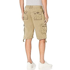 OCHENTA Men's Cargo Shorts with Multi Pockets Casual Work Relaxed Fit #3229 Khaki 36…