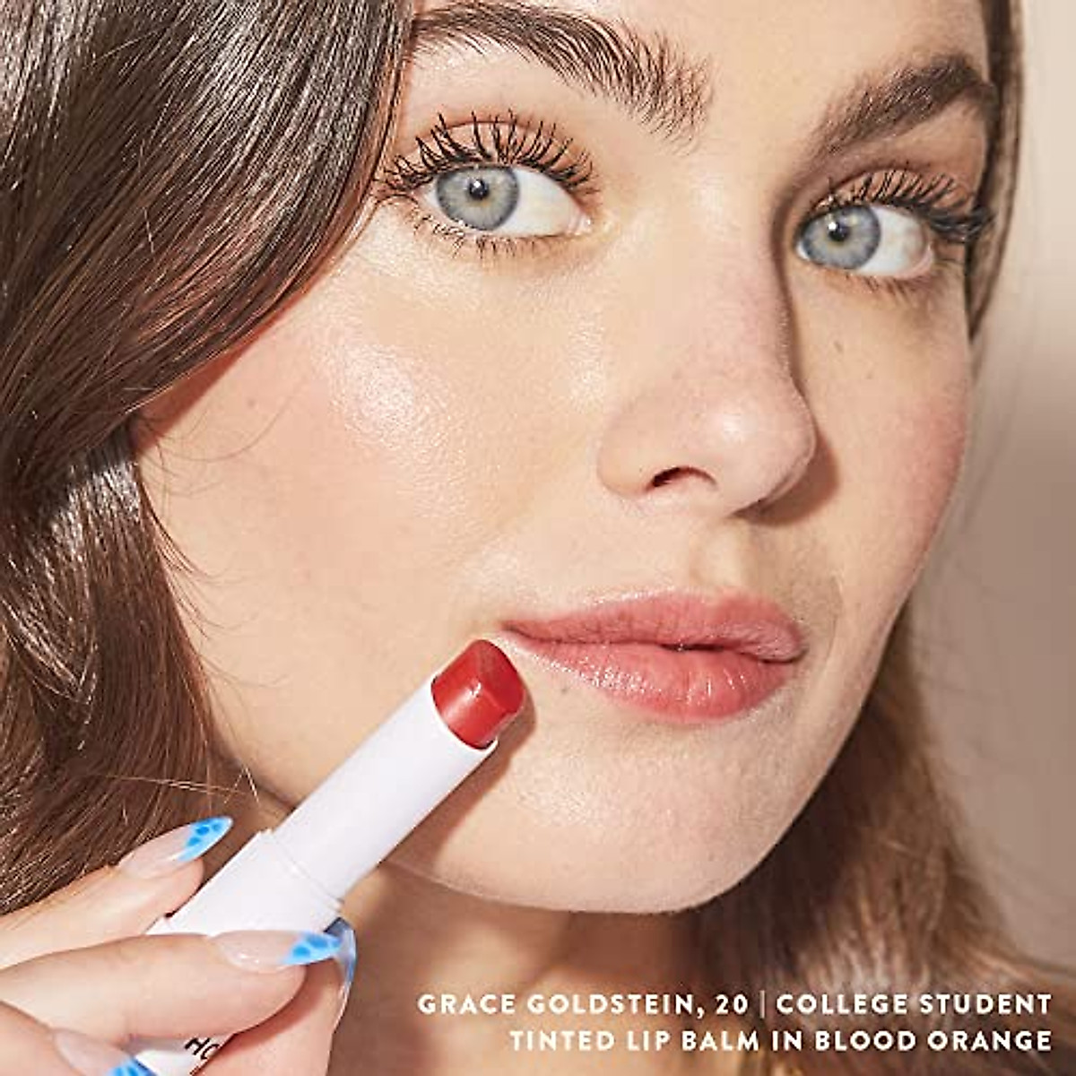 Honest Beauty Tinted Lip Balm | Antioxidant-rich Acai Extracts + Avocado Oil | EWG Certified, Vegan, Cruelty Free | Blood Orange