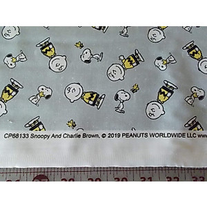 Peanuts Snoopy and Charlie Brown Fabric by The Yard by Springs Creative 100% Cotton