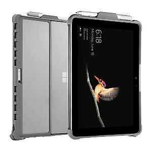 Youtec for Microsoft Surface Pro 7 Plus/Pro 7/Pro 6/Pro 5/Pro 4 Case, Surface Pro Rugged Folio Protective Cover with Pen Holder Compatible with Type Cover, Kickstand for Surface Pro 4/5/6/7/7 Plus