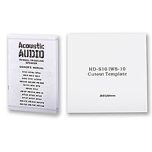 Acoustic Audio by Goldwood Acoustic Audio HDS10 in Wall 10" Home Theater Passive Subwoofer Speaker, White