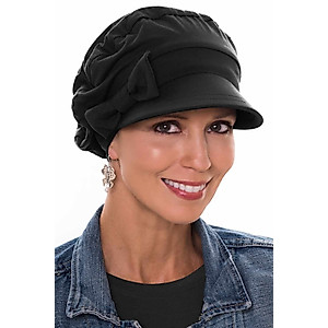 Versatility Newsboy Hat-Caps for Women with Chemo Cancer Hair Loss Luxury Bamboo - Cameo Pink