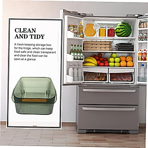 COLLBATH Tray for Fridge Refrigerator Organizer Bins Fruit and Vegetable Storage Containers Sturdy and Long-lasting Easy