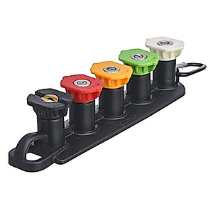 Tool Daily Pressure Washer Spray Nozzle Tips with Nozzle Holder, 1/4 Inch Quick Connect