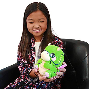 Wackeez 2pk- Vibrantly Embroidered 5inch Teal Green Dragon & Blue Elephant- Soft and Squishy, Perfect for Cuddling Kids and Toddlers- Made from, Safe Materials,5 inch 2-Pack,WC99967-0012