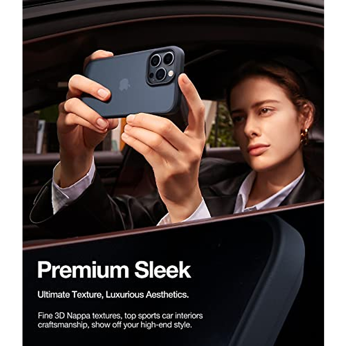 TORRAS Shockproof for iPhone 13 Pro Phone Case, [Military-Grade Drop Tested] Translucent Matte Hard PC Back with Soft Silicone Edge Slim Protective for iPhone 13 Pro Case, Black