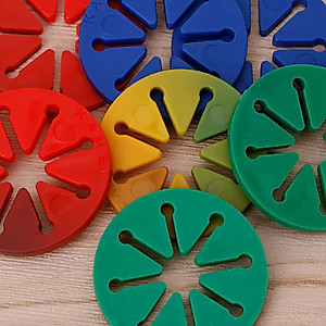 JAGTRADE Sock Clip 7Pcs Socks Holder Rings Colorful Sock Organizers Sorters Locks Clips Laundry