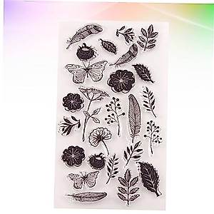 SEWACC Transparent Stamps Scrapbooking Stamps Clear Stamps Silicone Stamps Seal Account Lip Gloss