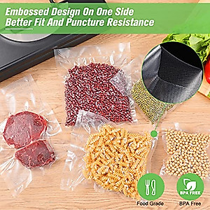 Vacuum Sealer Bags for Food Saver Vacuum Sealer Bags Rolls 3 Pack 6 8 11 Inch Food Vacuum Seal Bags Freezer Bags For Vacuum Sealer Machine Vtuuu Food Storage Bags