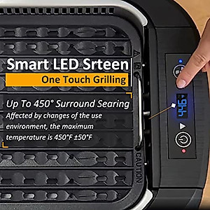 CUSIMAX Electric Smokeless Grill Indoor Grill Portable Korean BBQ Grill with Turbo Smoke Extractor Technology, Non-stick Removable Grill Plate, Dishwasher Safe, Black, Great for Party