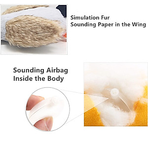 Dog Toys for Aggressive Chewers, Pet Mallard Duck Dog Toy, Squeaky Plush Puppy Dog Toy for Small Dogs (Rope)