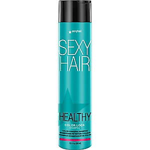 SexyHair Healthy Color Lock Color Conserve Shampoo, 10.1 Oz | Color Safe | SLS and SLES Sulfate Free | All Hair Types