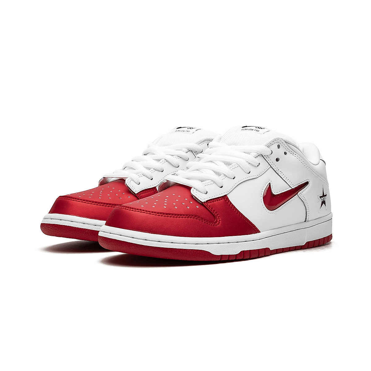 Nike Mens SB Dunk Low CK3480 600 Supreme - Jewel Swoosh Red/White - Size 12
