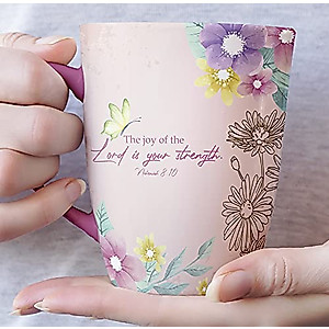 BTaT- Christian Coffee Cups, Set of 6, 12oz, Bible Verse Mugs, Christian Mugs, Bible Mug Set for Women, Christian Gifts, Inspirational Mugs for Women, Scripture Coffee Cups, Cups with Biblical Message