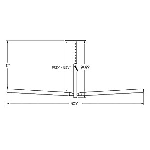 StoreYourBoard 2 Kayak Ceiling Rack, Hi Port 2 Storage Hanger Overhead Mount, Adjustable (Extra Large (30" Arms))