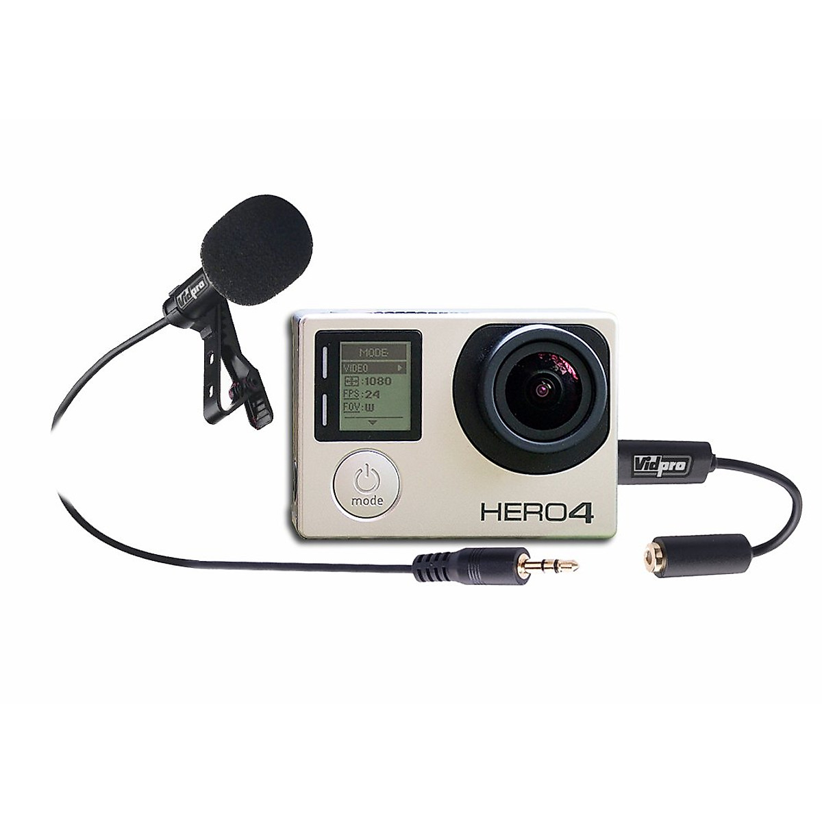 Vidpro XM-G Wired Microphone for GoPro Hero Cameras