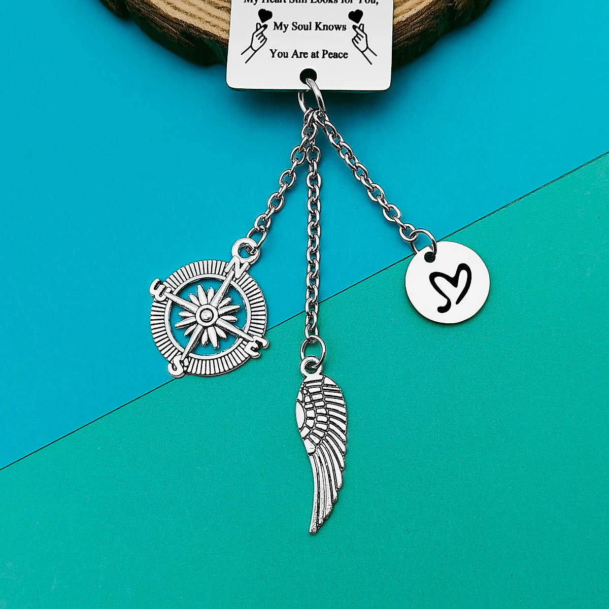 Memorial Gifts Sympathy Hanging Ornaments Car Pendant for Home Vehicle Remembrance Keepsake Gifts in Memory Loss of Mom Dad Grandma Grandpa Baby Loss Gift Rearview Mirror Pendant